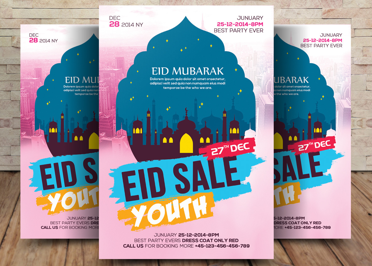 Eid Mubarak Flyer, a Flyer Template by graphicforest