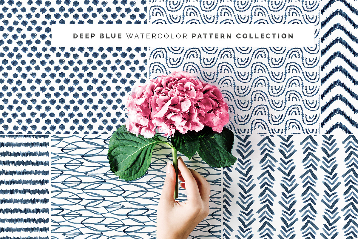 30 Seamless Watercolor Patterns, a Pattern Graphic by Pink Coffie