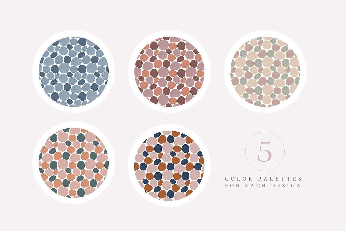 Watercolor Geometric Seamless Patterns