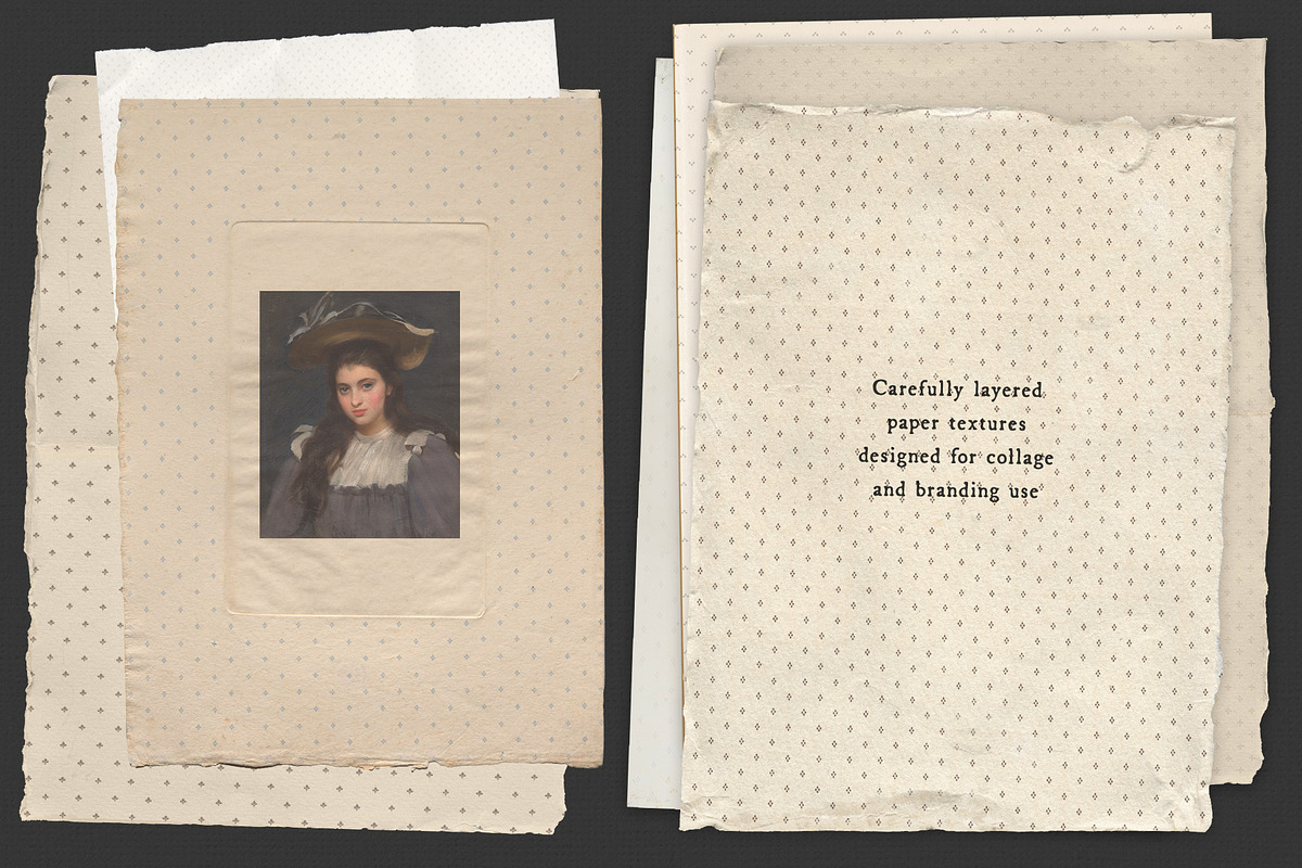 Maison Archive Paper Collection, a Texture Graphic by lerinartstudio