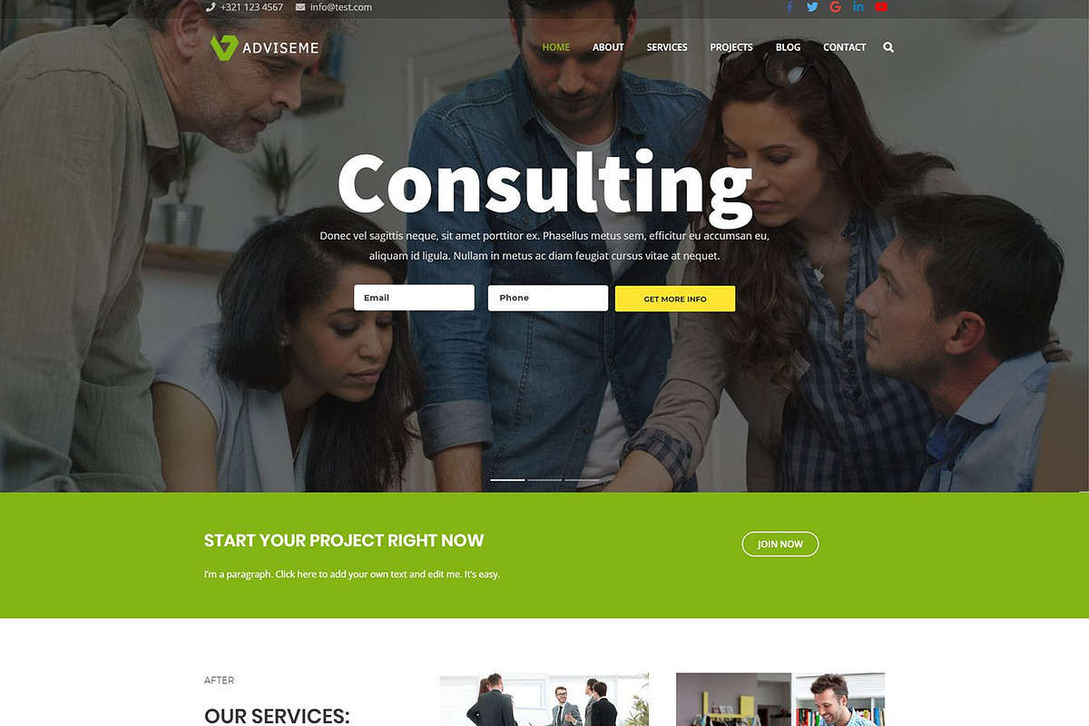 Equanto - Corporate & Business Theme, a WordPress Template by Cherry Wordpress Theme | Creative ...