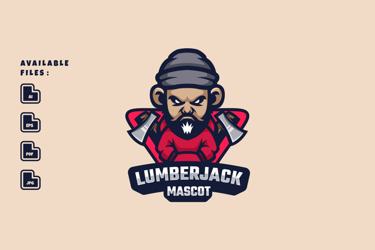 lumberjack Logo, a Branding & Logo Template by MaikoHatta