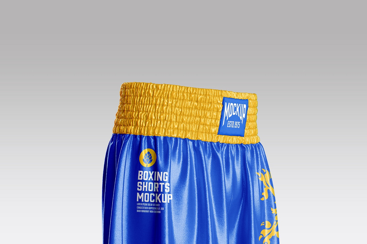 Boxing Shorts Mockup, a Product Mockup by OneVectorStock