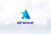 Letter A Logo - Air Wave Logo, a Branding & Logo Template by Creative ...