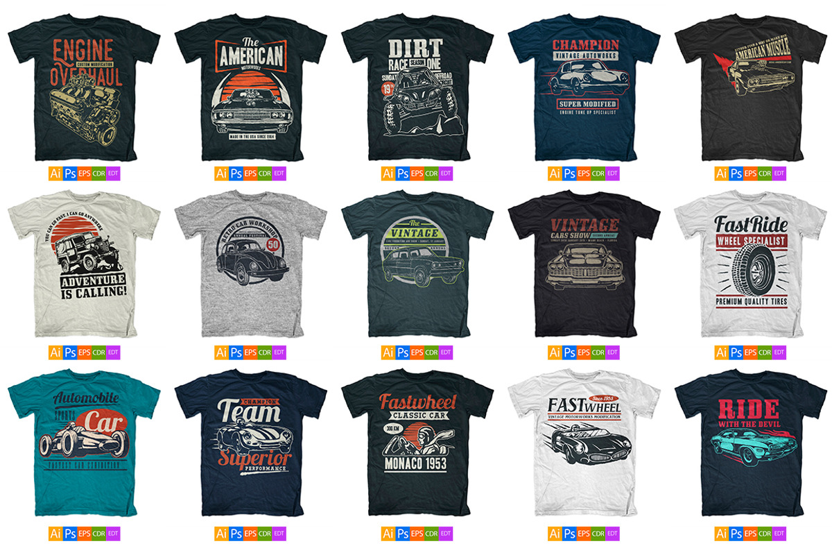 100 T-Shirt Designs, an Illustration by TSV Art Collective