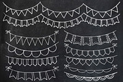 Chalk Bunting Clipart, an Illustration by La Boutique dei Colori