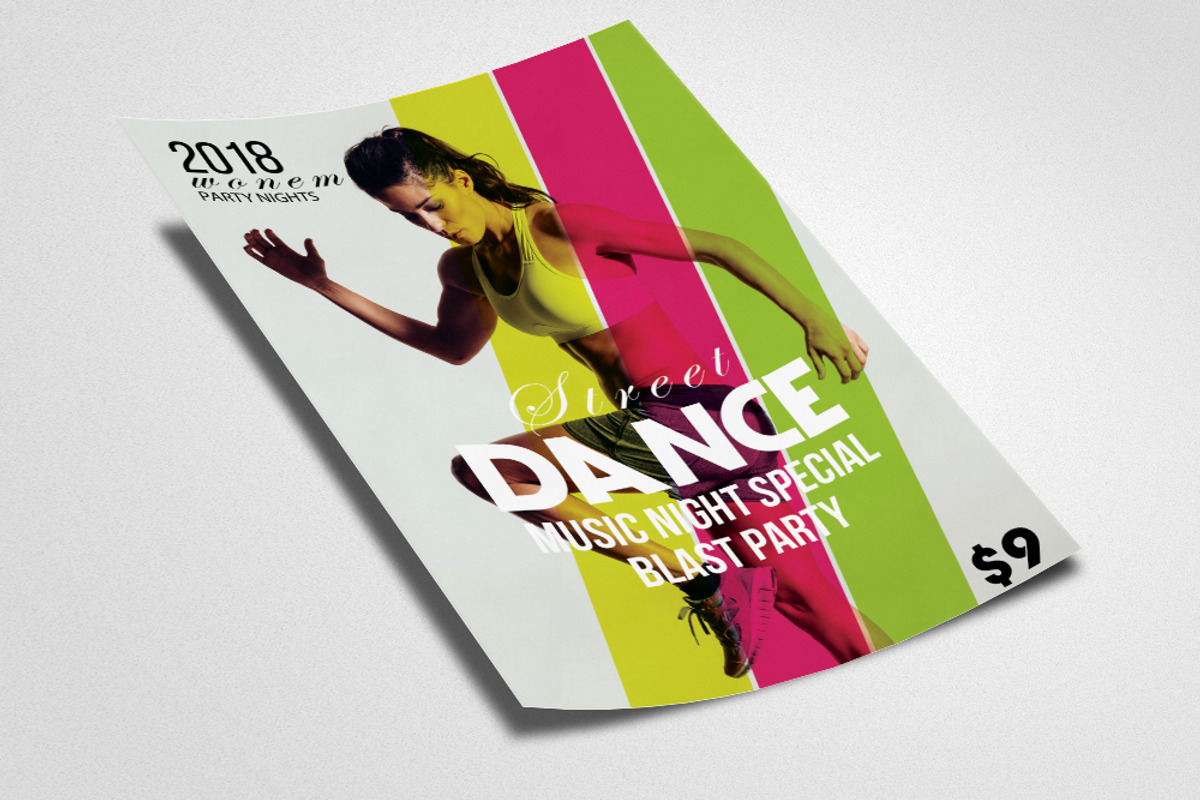 Dance Fun Flyer Template, a Flyer Template by Design Up