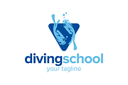 Diving School Logo, a Branding & Logo Template by brandphant