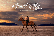 Sunset Sky Photoshop Overlays, a Plug-in Add-On by FixThePhoto