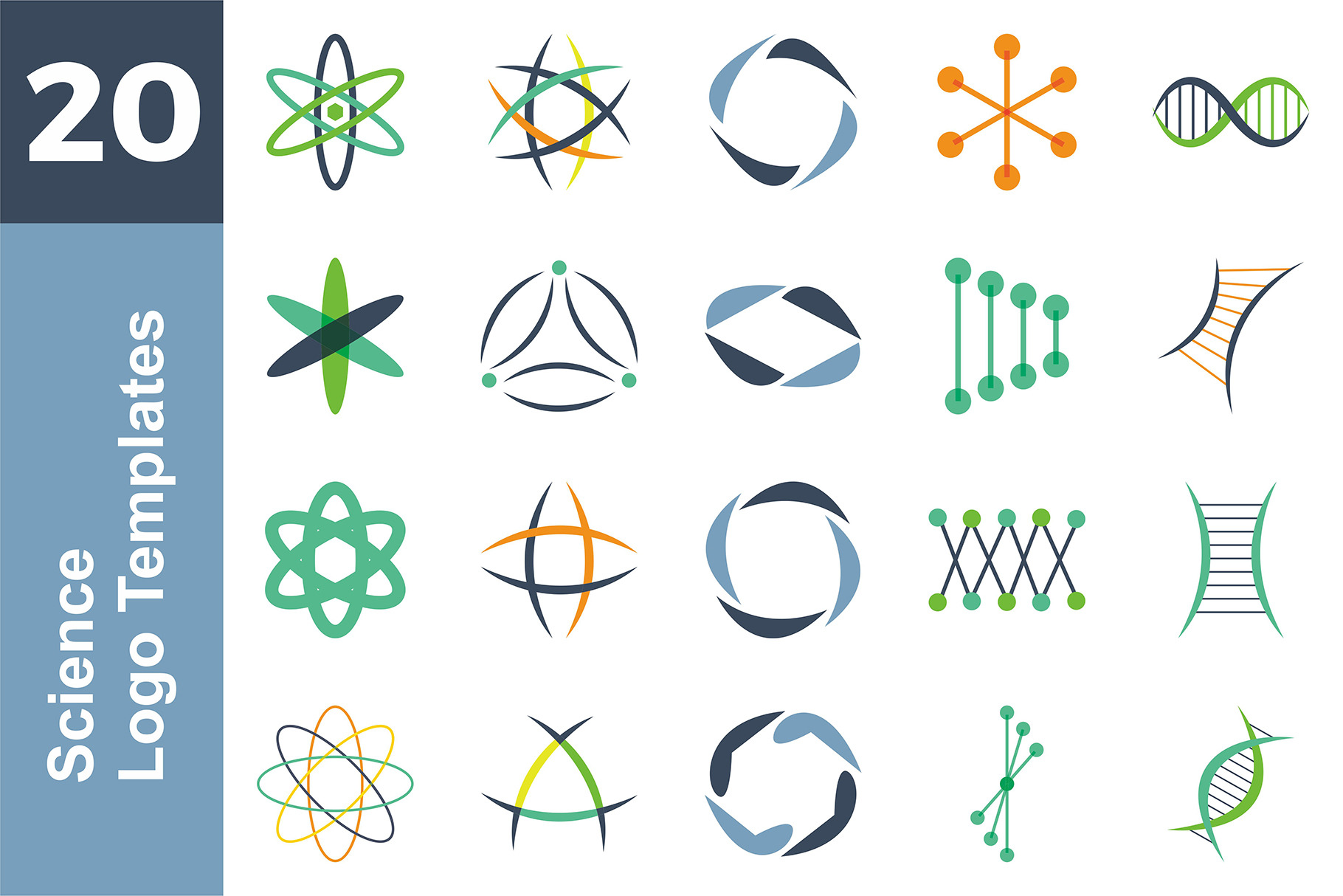 20 Logo Science Templates Bundle | Branding & Logo Templates ~ Creative ...