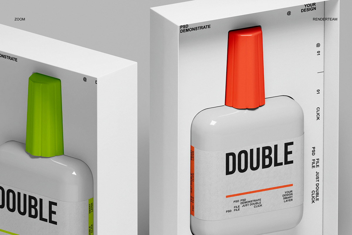 Stationery Glue Mockup Set (5 PSD)