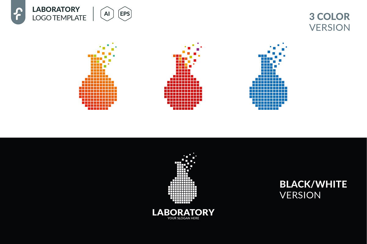 Laboratory Logo, a Branding & Logo Template by ft.studio