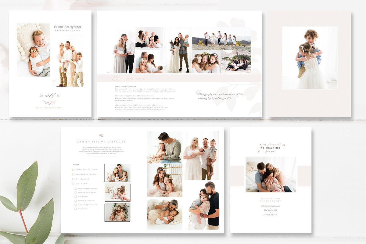 Family Photography Style Guide PSD, a Magazine Template by By Stephanie ...