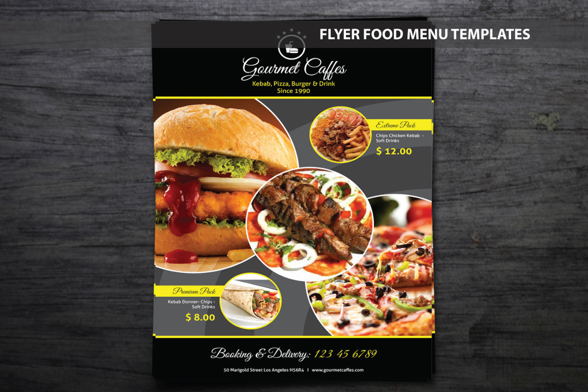 Multipurpose Food Menu Template, a Brochure Template by voryu