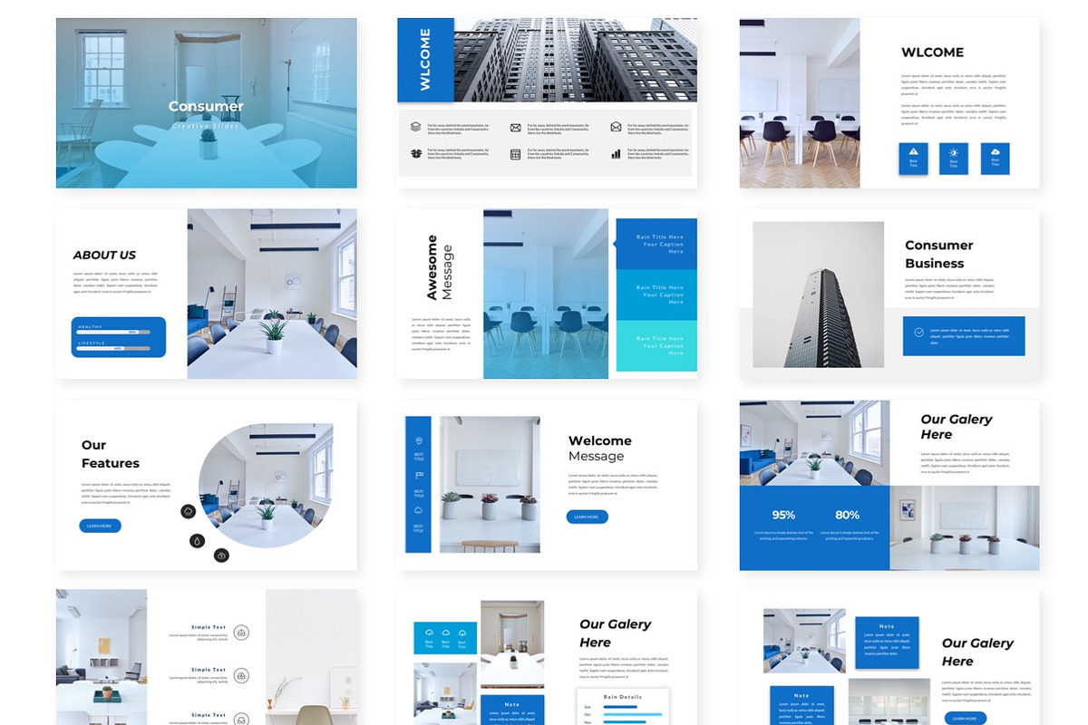 Consumer - Powerpoint Template, a Presentation Template by AQR Studio