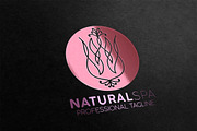 Natural Spa Logo, a Branding & Logo Template by essegraphic