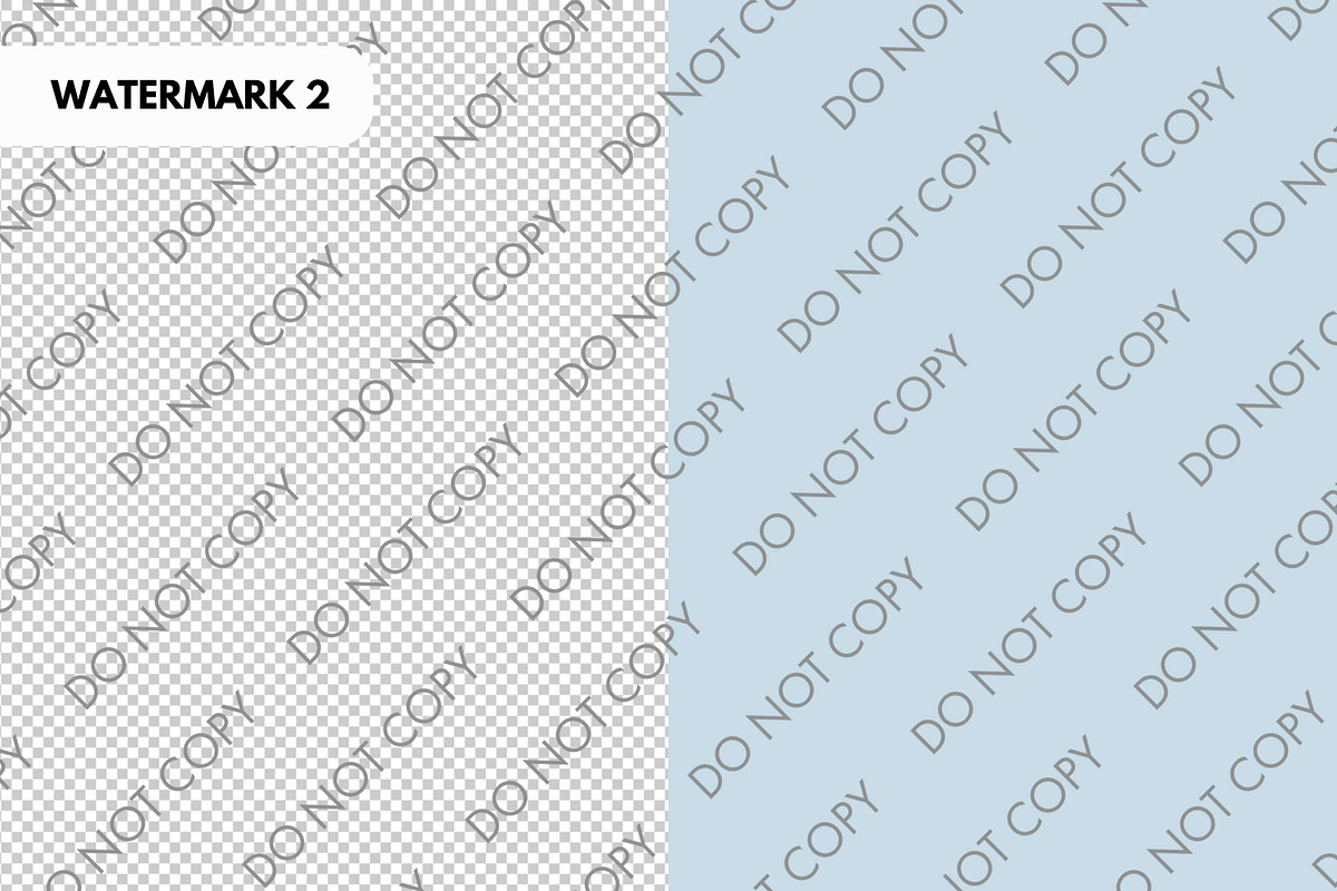 6 Do Not Copy Watermark Overlays, a Pattern Graphic by NorthWindPixels
