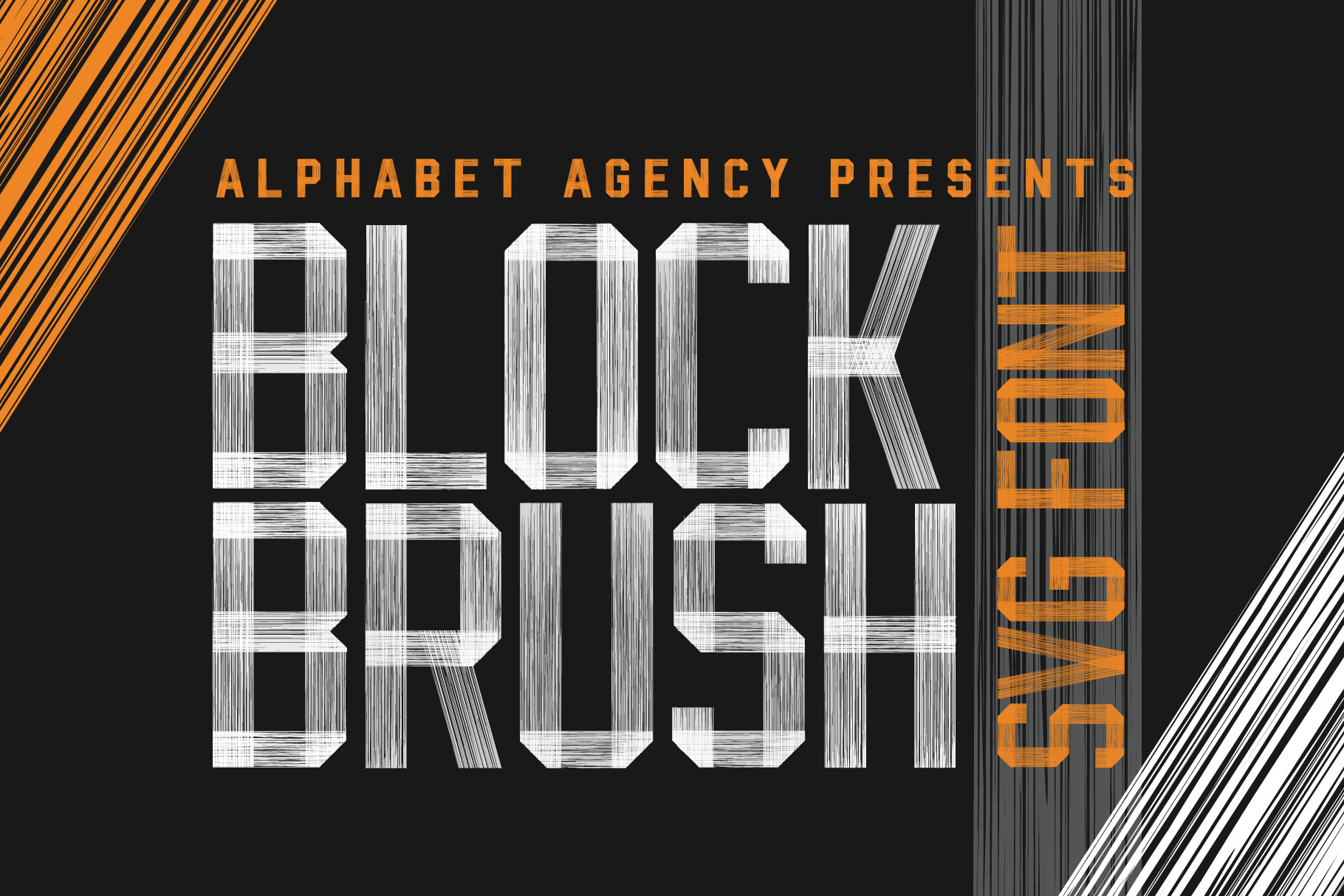 BLOCK BRUSH SVG FONT, a Font by Alphabet Agency | Creative Market
