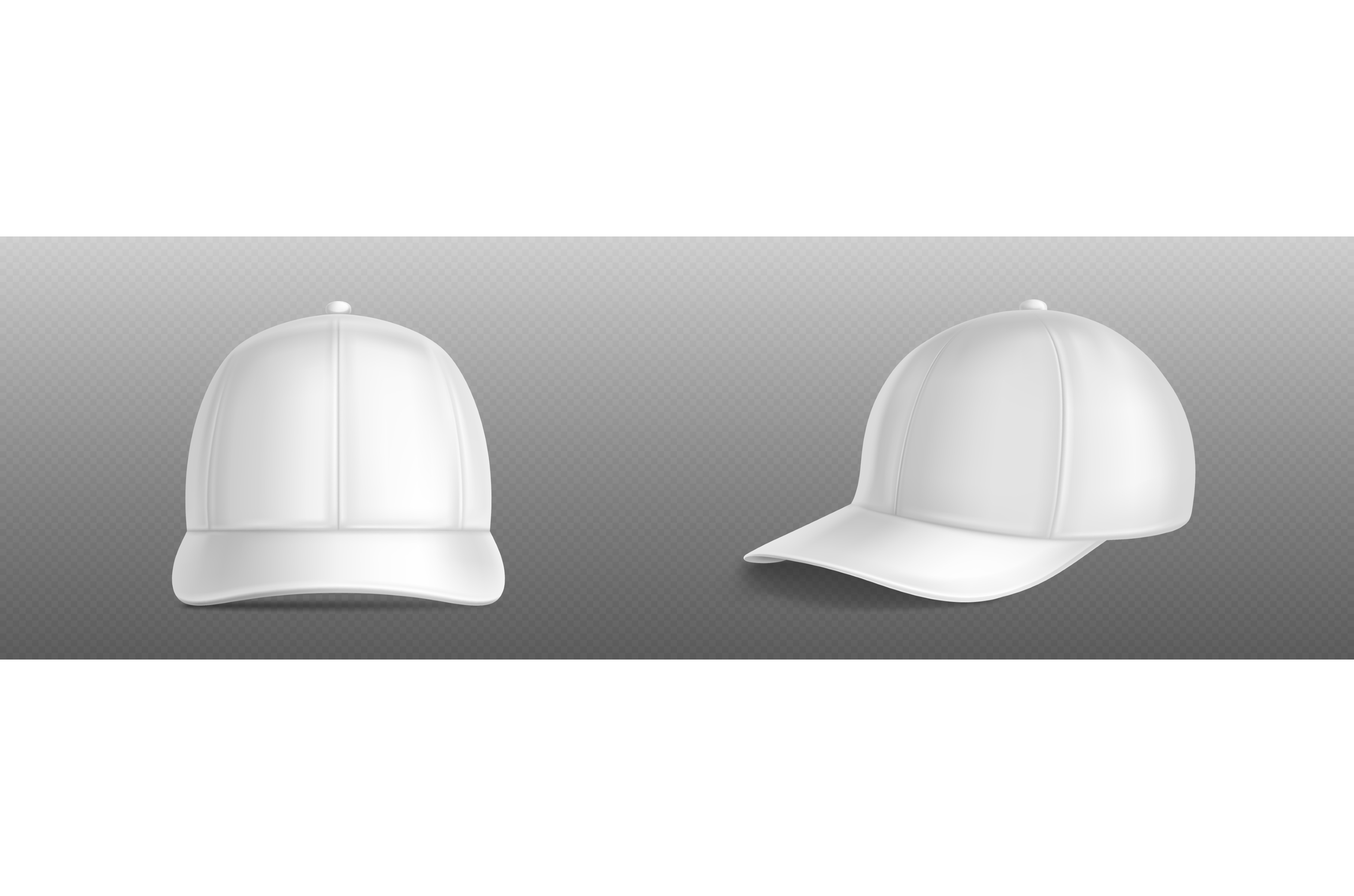 Isolated white blank baseball cap, an Object Illustration by art PVP ...