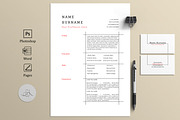 Resume Template CV / Business Card | Resume Templates ~ Creative Market