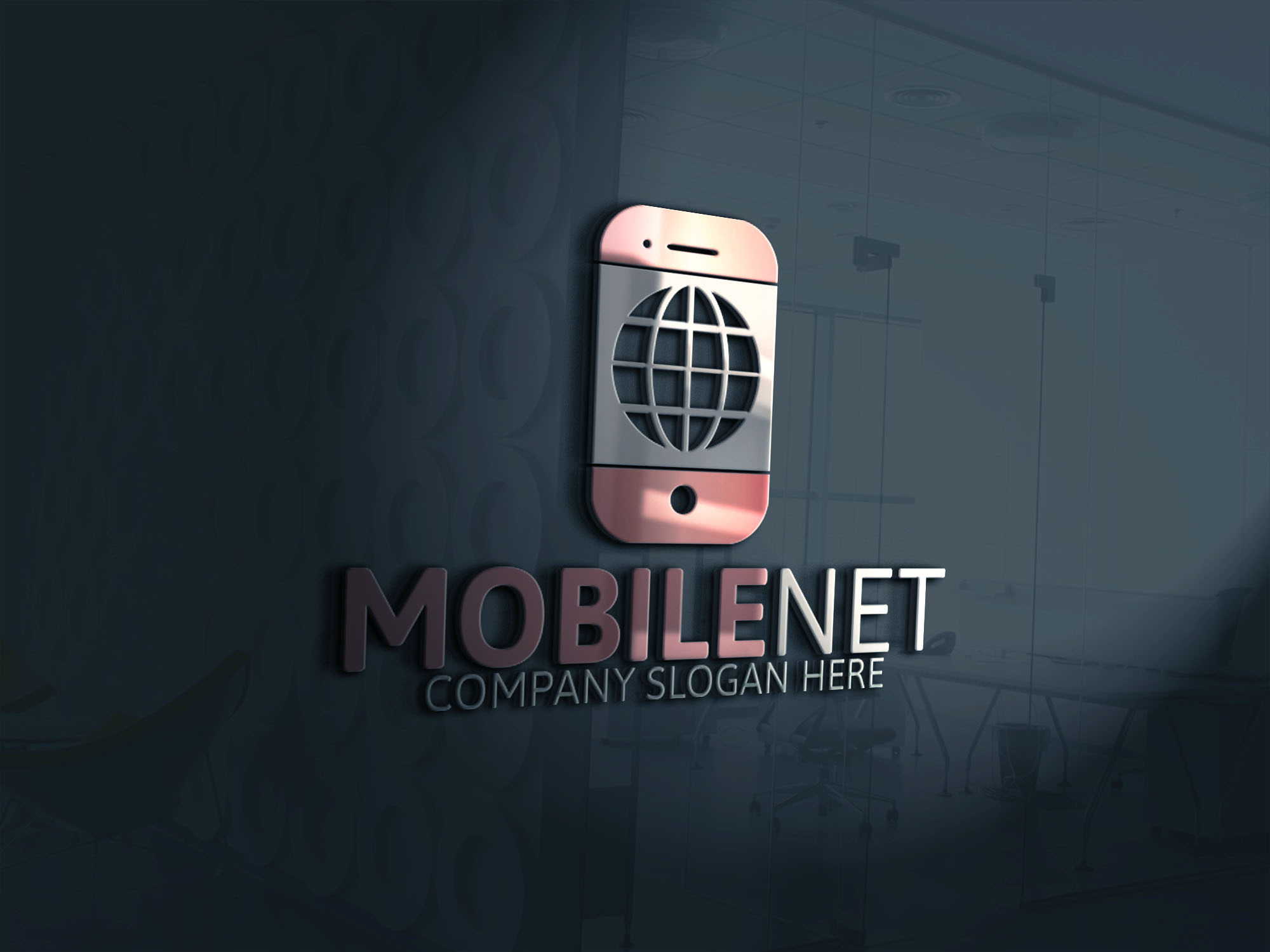 Mobile Net Logo, a Branding & Logo Template by Josuf Media