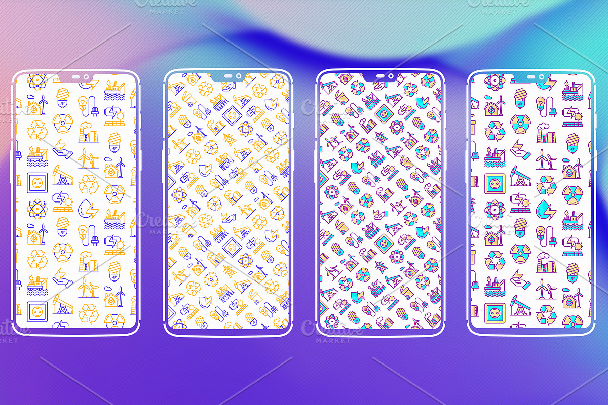 Energy Patterns Collection, a Pattern Graphic by Alex Blogoodf