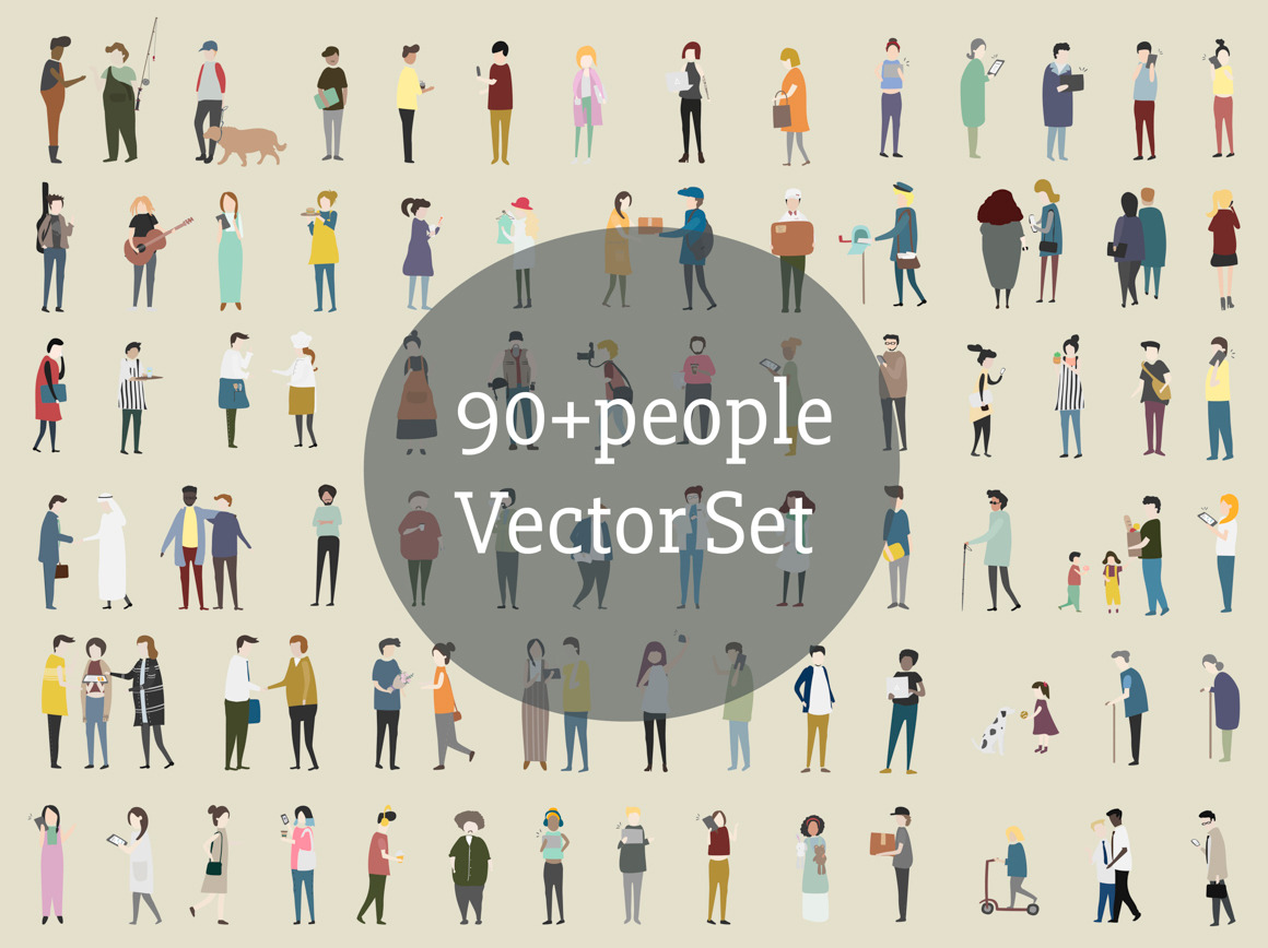 Illustration of people, a Person Illustration by rawpixel