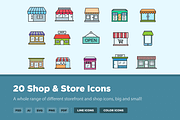 20 Shop and Store Buildings, an Icon by Creative VIP
