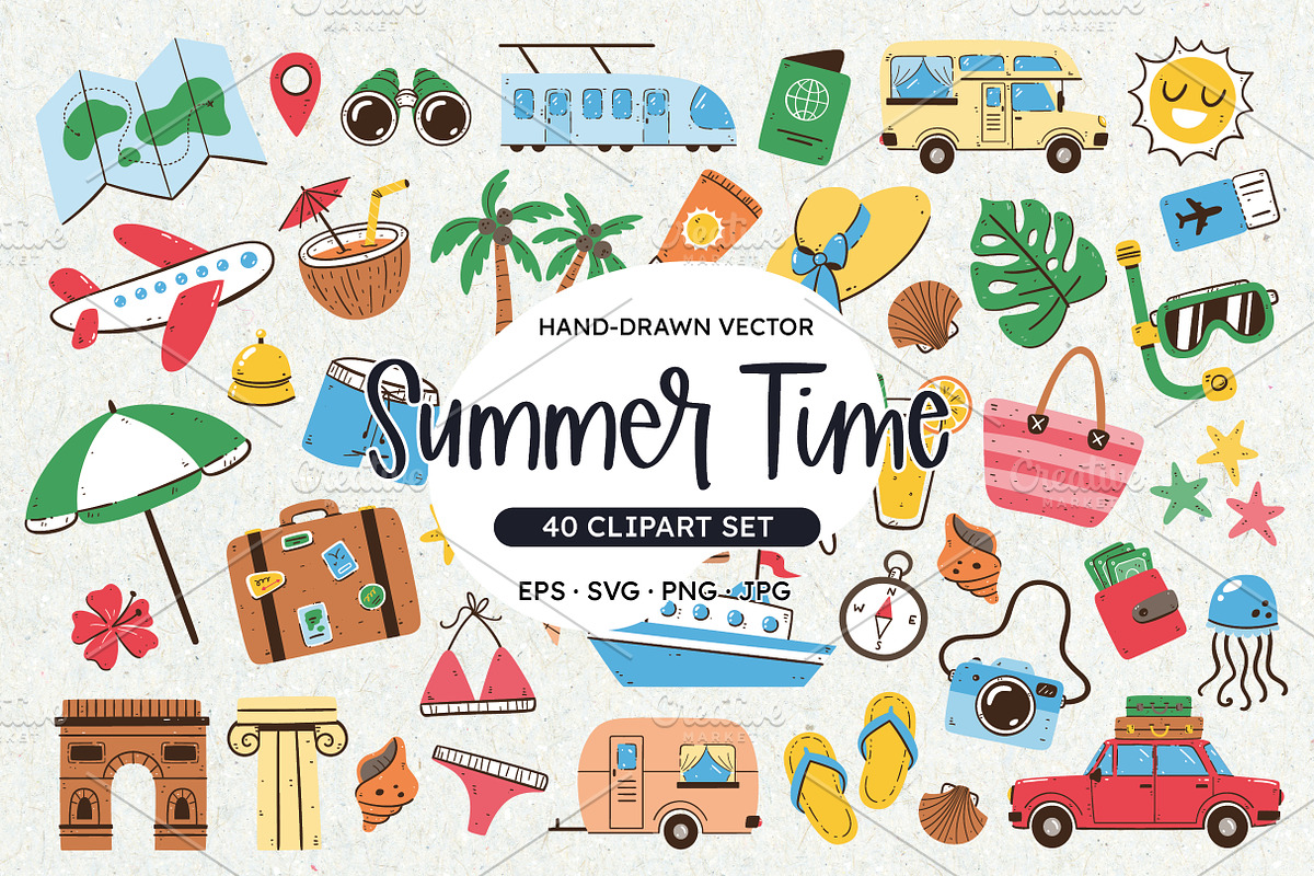 Summer Clipart Set