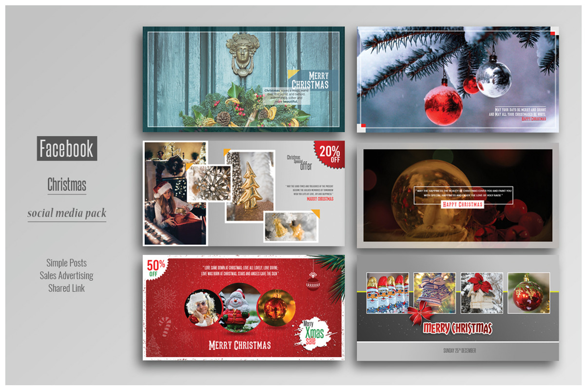 Christmas Social Media Pack, a Social Media Template by ThemeDevisers