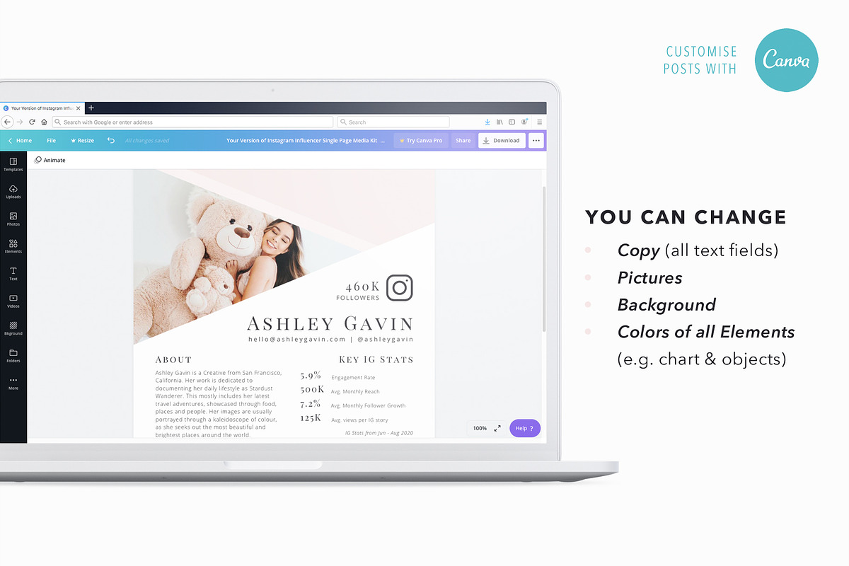Instagram Influencer Media Kit