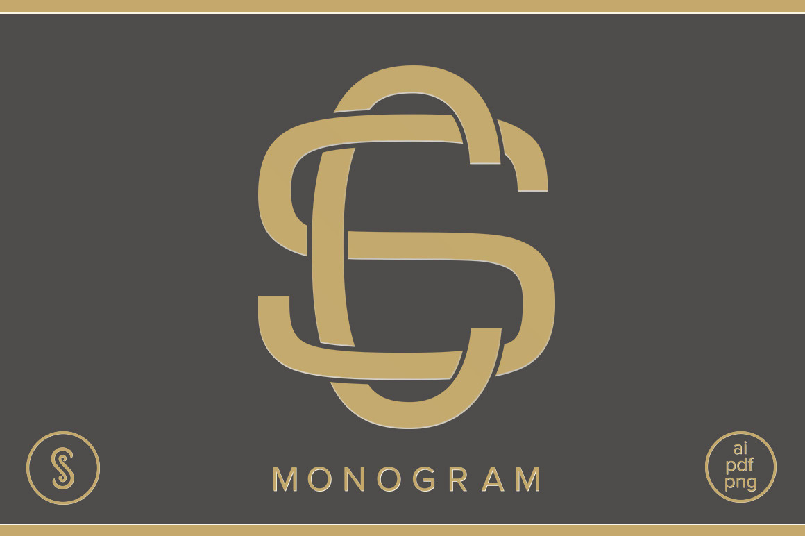 CS Monogram SC Monogram | Branding & Logo Templates ~ Creative Market