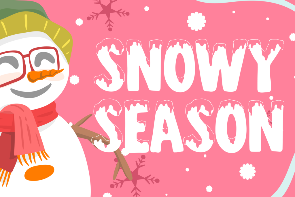 Snowy Season - Kids Font | Creative Market