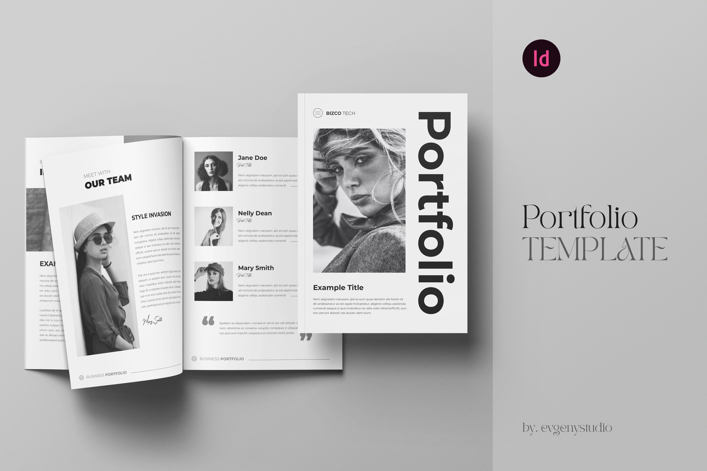 Black Portfolio Template, a Templates & Theme by evgenystudio