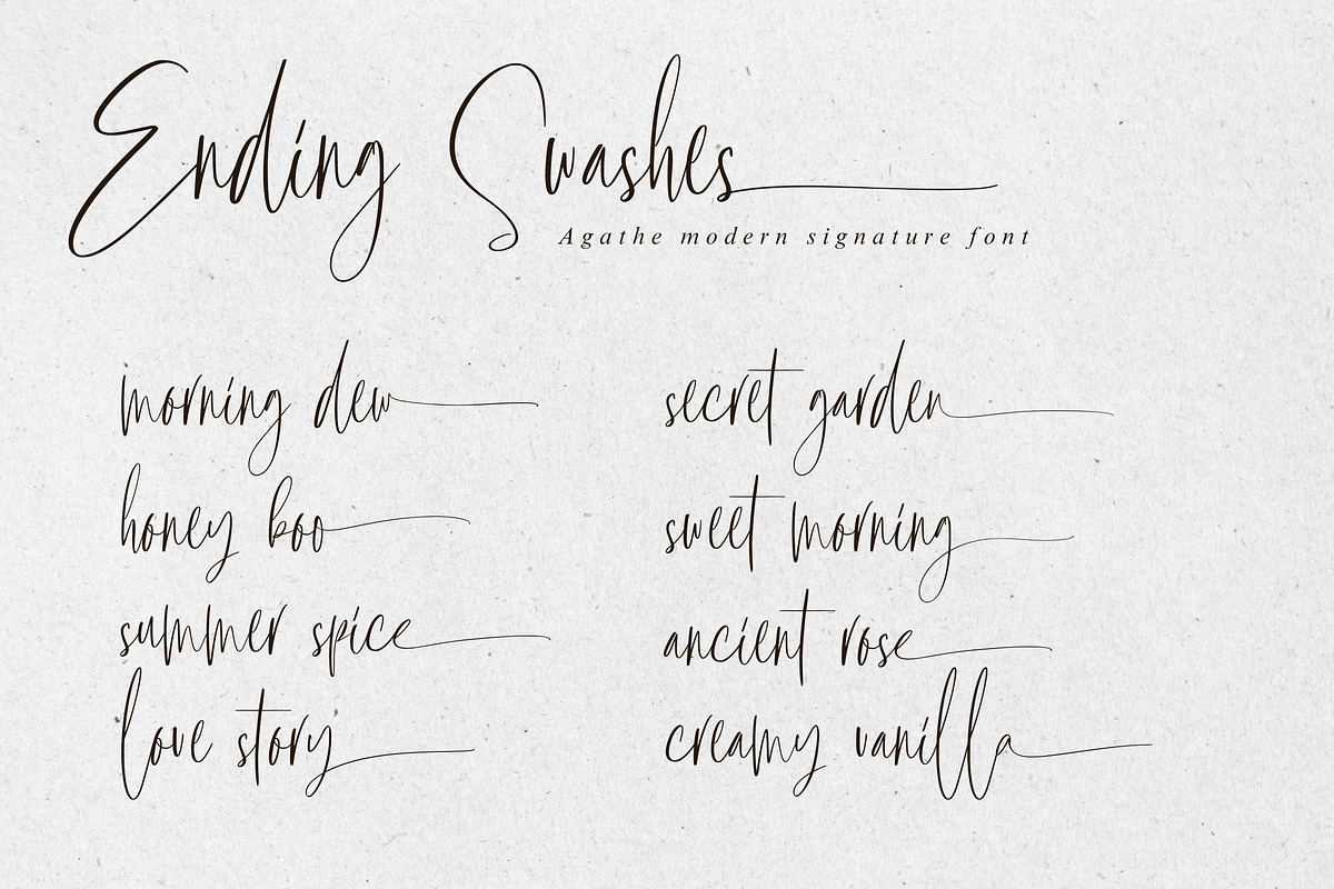 Agathe Handwritten Script | Creative Market