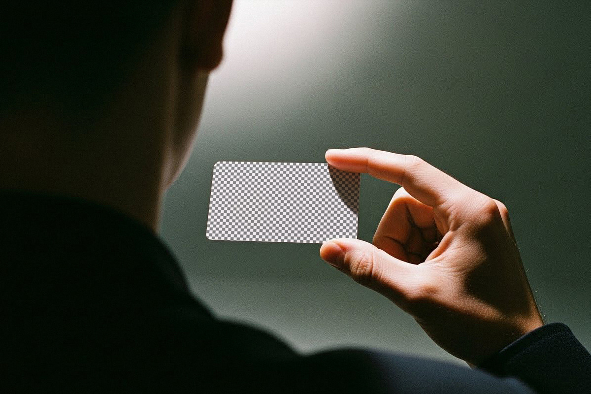 Business Card In Hand Mockup, a Product Mockup by Designer Dude