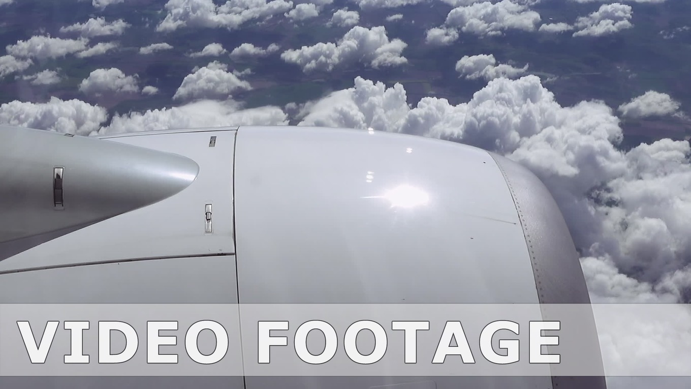 Flying over the clouds. View from plane aircraft., a Graphic by HighRes ...