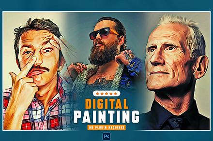 Cartoon Painting Action | Actions ~ Creative Market