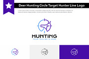 Deer Hunting Target Hunter Logo, a Branding & Logo Template by jongcreative