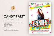 Candy Party, a Flyer Template by What a Story