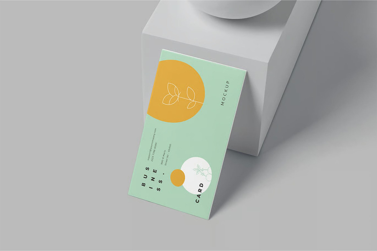 3.5x2 Business Card Mockup