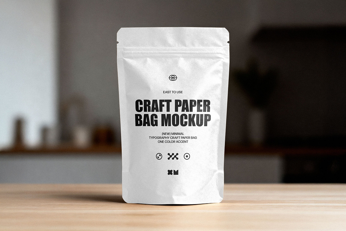 Craft Paper Bag Mockup, a Packaging Mockup by Design Squad