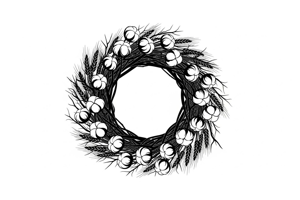 Rustic Berry Wreath SVG Bundle, an Illustration by Designs_River