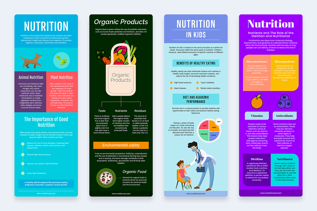 Nutrition Infographics Template, a Presentation Template by Slidesmash