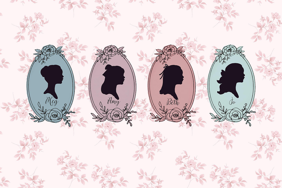 Little Women clipart, an Illustration by Rosabebe