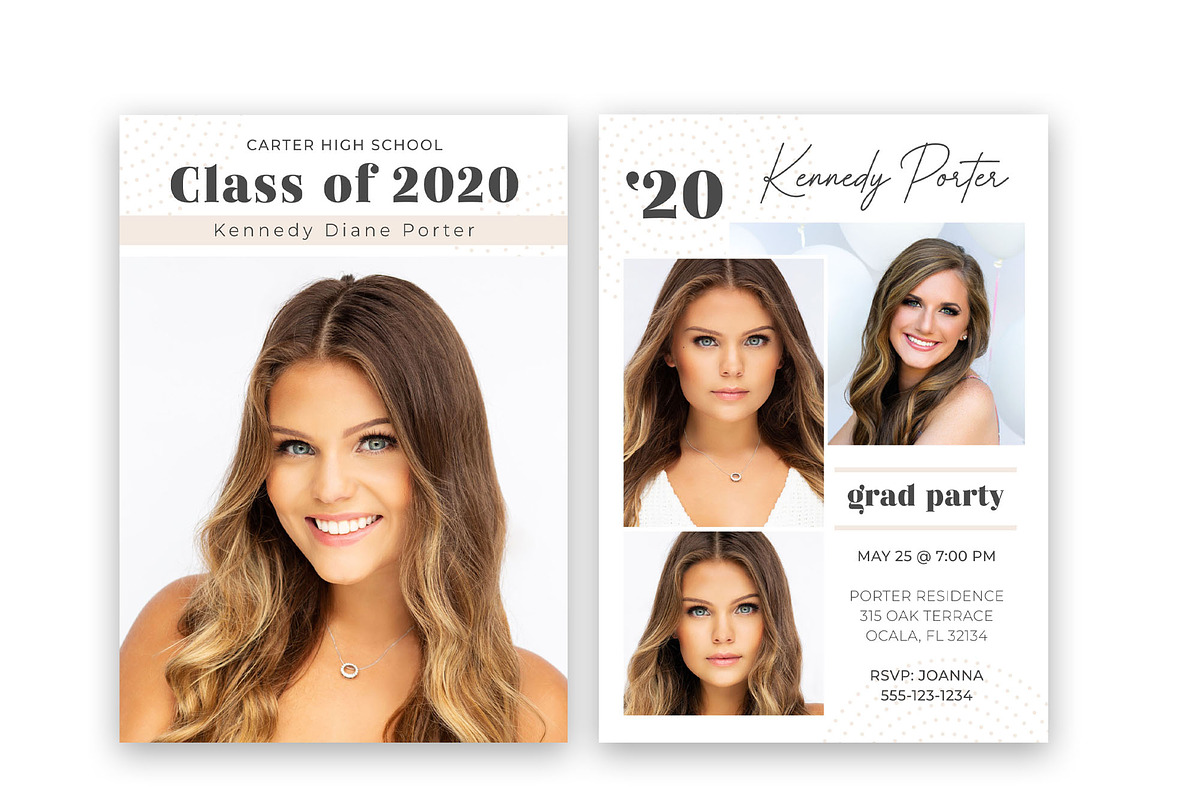 Senior Graduation Invitation, an Invitation Template by Sweet Little Muse