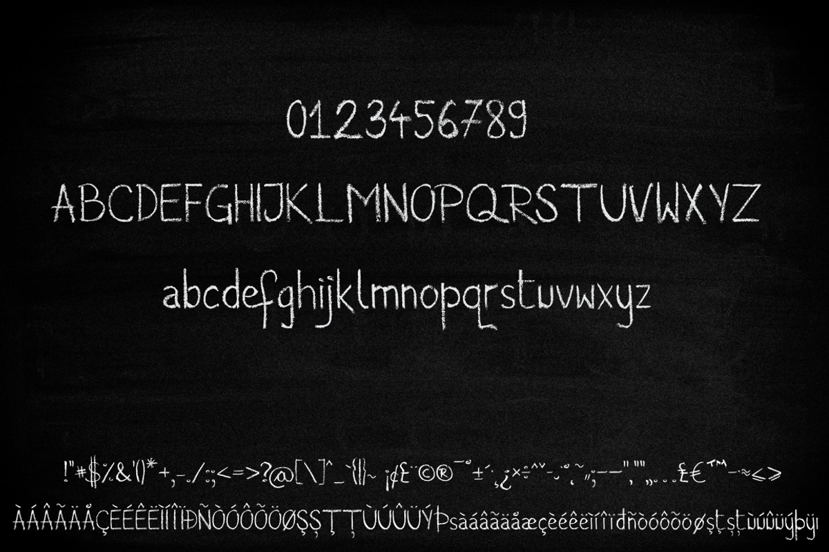 The Chalk Bar Typeface, a Handwritten Font by Monogram