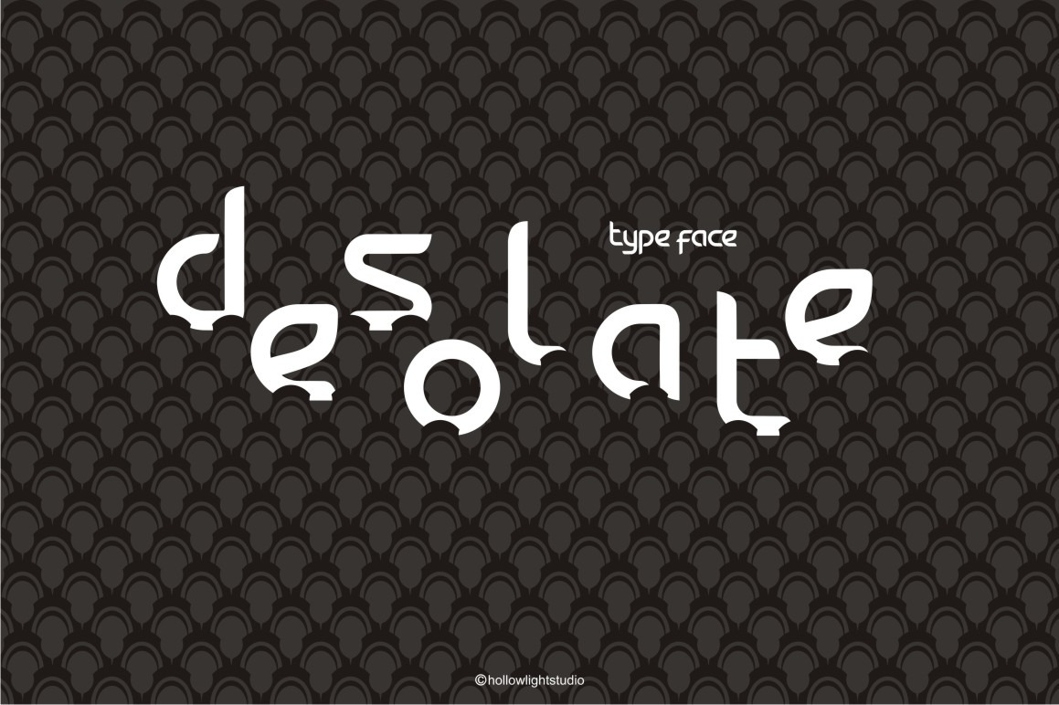 DESOLATE TYPE FACE manual fonts, a Handwritten Font by Hollowlight