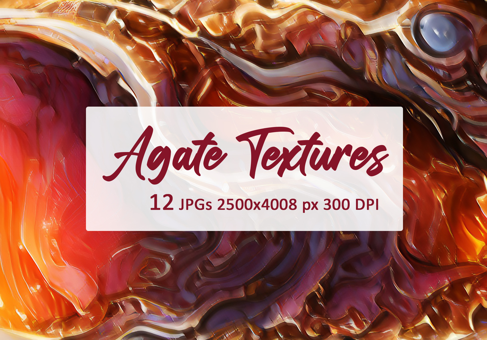 Abstract 12 Agate Stone Textures, a Texture Graphic by Storage