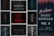 Modern Font Bundle Vol 6, a Symbol Font by infernostudio3